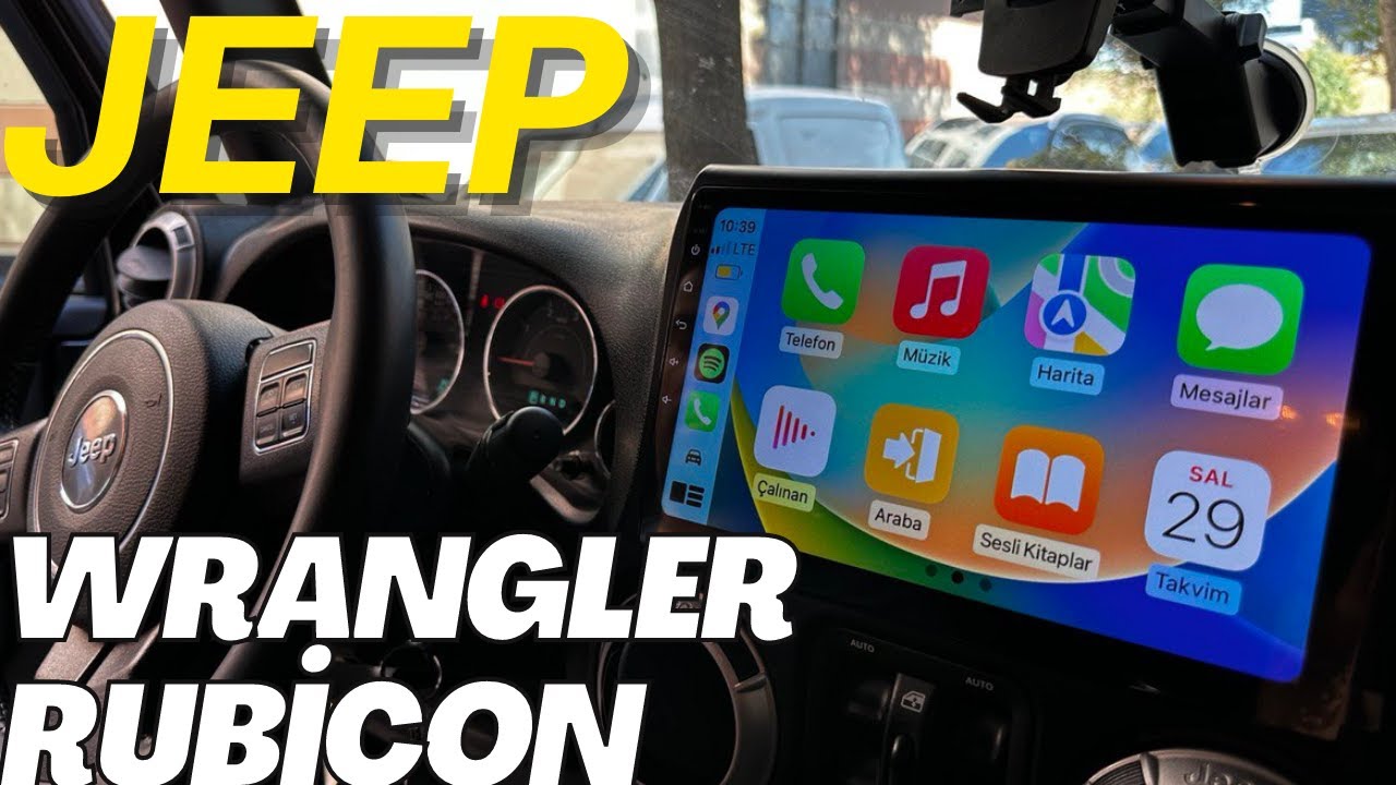 JEEP WRANGLER RUBİCON CARPLAY-ANDROİD MULTİMEDYA SİSTEMİ #jeep # ...