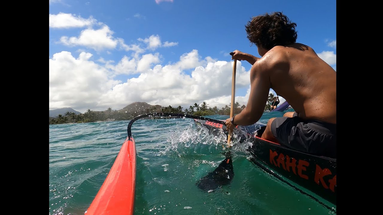 OC-1 Kahe Kai Surf-Run - YouTube