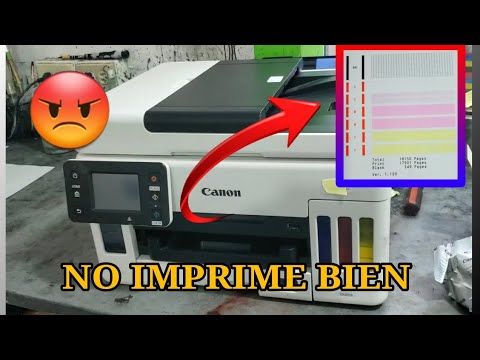 Mi Impresora Canon Maxify GX6010-7010 NO imprime Bien | Falla