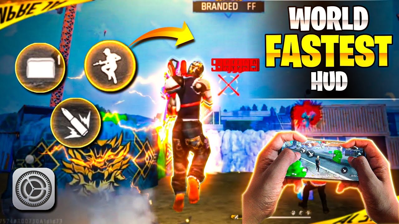 EASY TOP 3 WORLD'S 🌎 BEST CUSTOM HUD IN 2023 FREE FIRE 3 FINGER CLAW ...