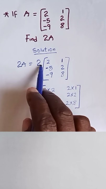 Scalar Multiplication of Matrices | Matrices and Determinants #shorts - YouTube