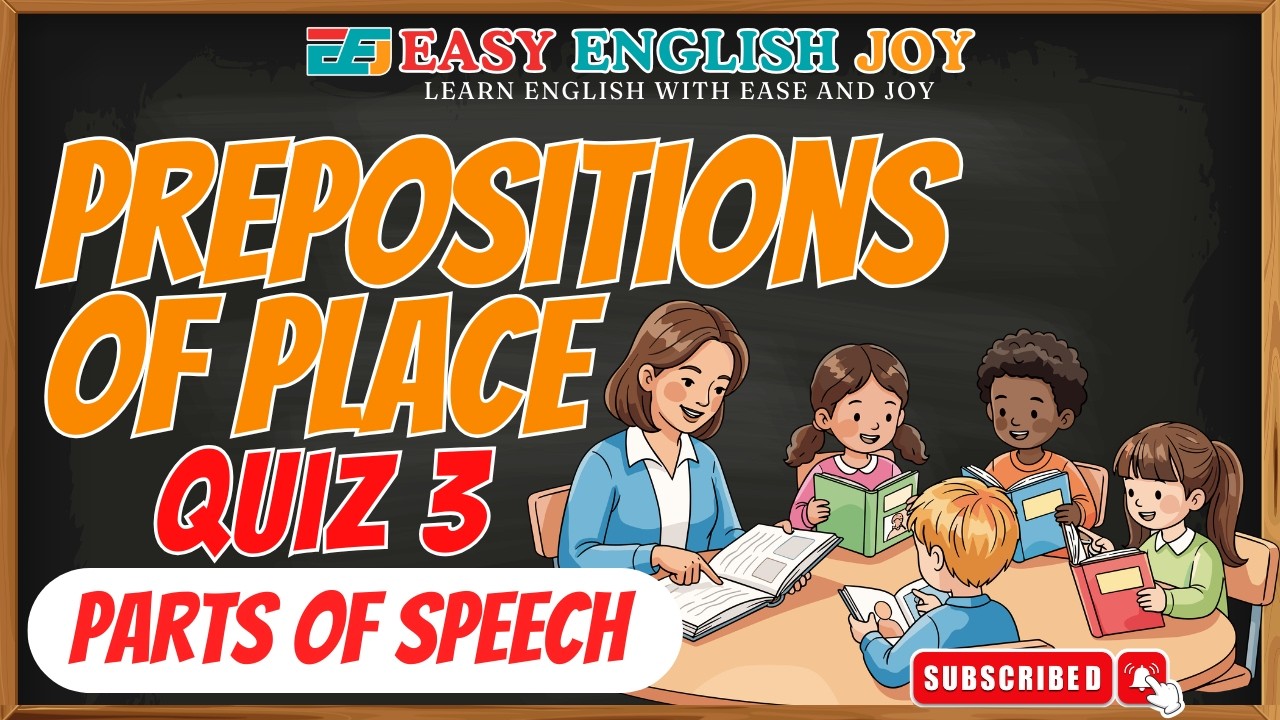Prepositions of Place Quiz 3 || Parts of Speech - YouTube