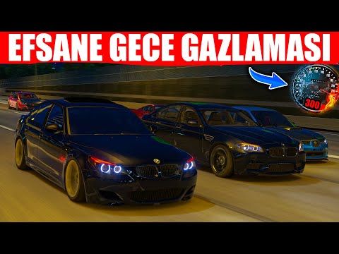 ÇILGIN BMW M5 F10 İLE GECE GAZLAMASI !! ASSETTO CORSA