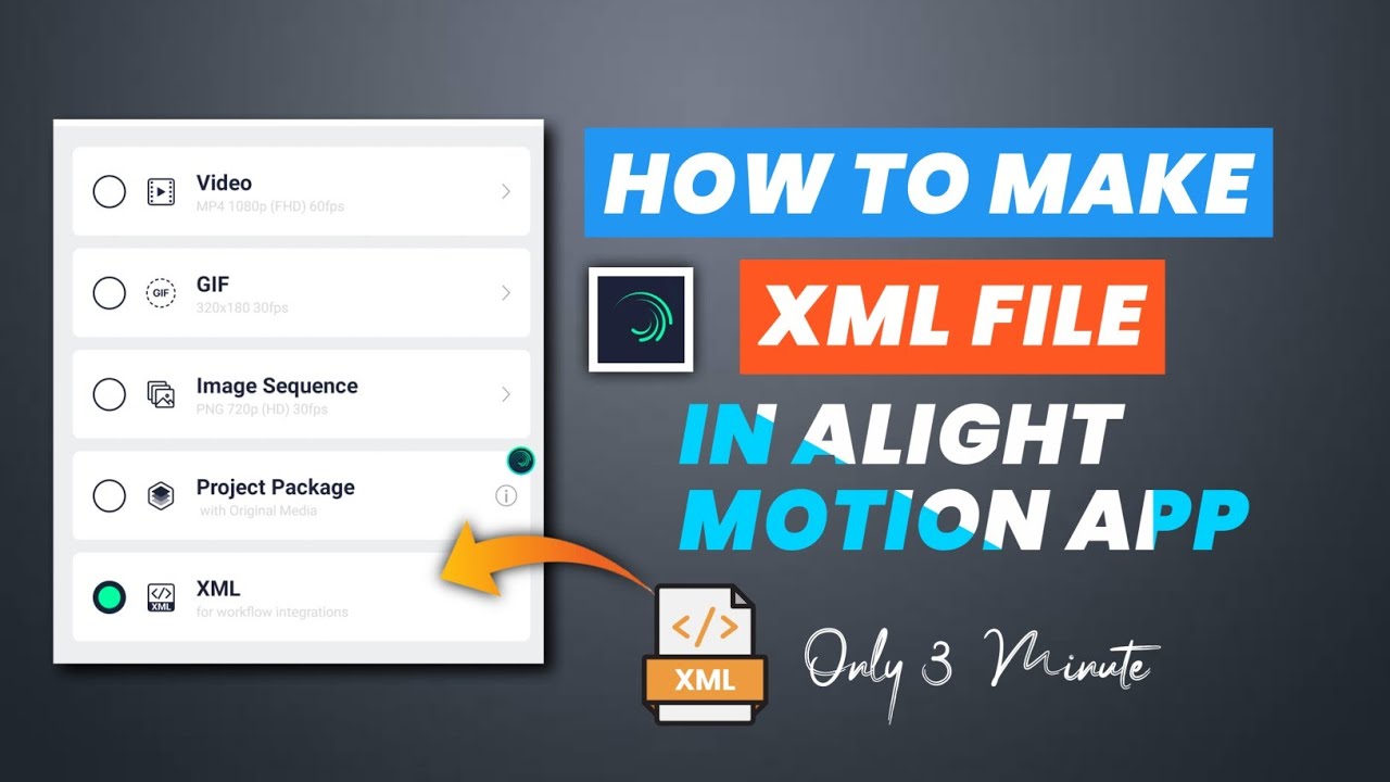 How To Make Xml File For Alight Motion Ll Xml Preset Kaise Banaye In Hindi Youtube