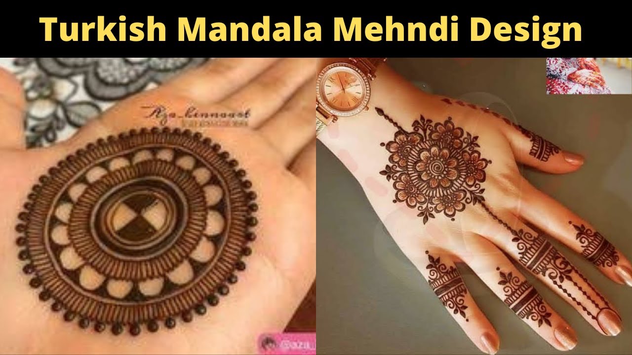 Turkish mehndi design || Turkish mandala mehndi design || Mandala ...