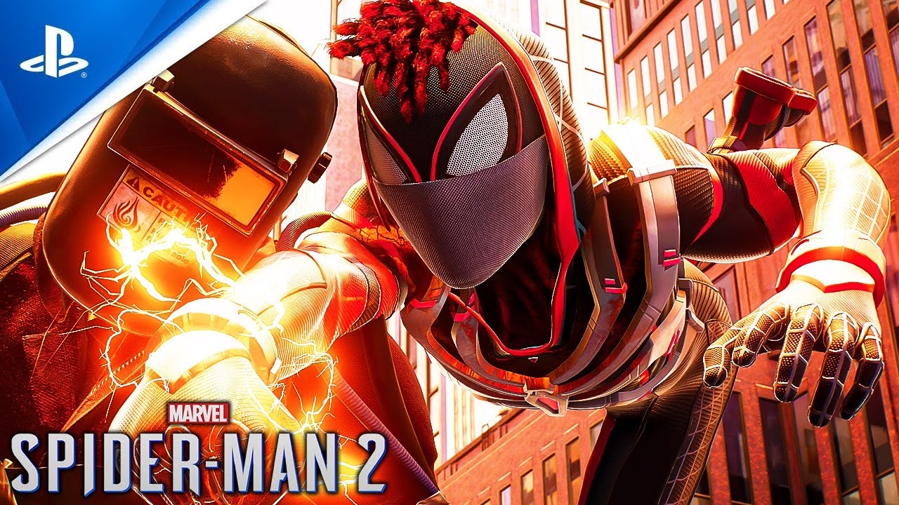 Red Spectre Miles Morales Suit Free Roam - Marvel's Spider-Man 2 PS5 ...