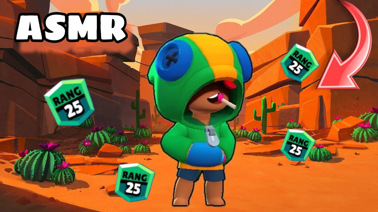 ASMR BRAWL STARS - JE PASSE LEON RANG 25 !? - YouTube