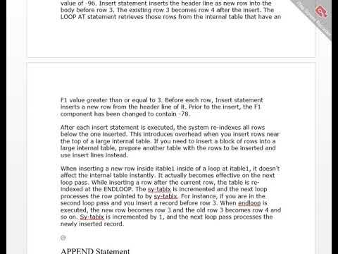 SAP ABAP Populating Internal Tables - YouTube