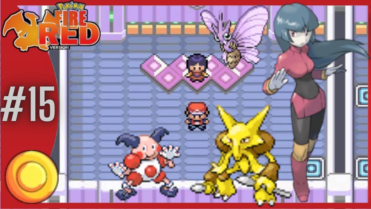 I Beat SABRINA! | Saffron City Gym Pokemon FireRed Part:15| - YouTube