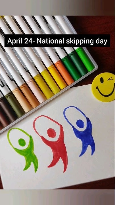 National skipping day | #skipping #skippingforweightloss #simpleart ...