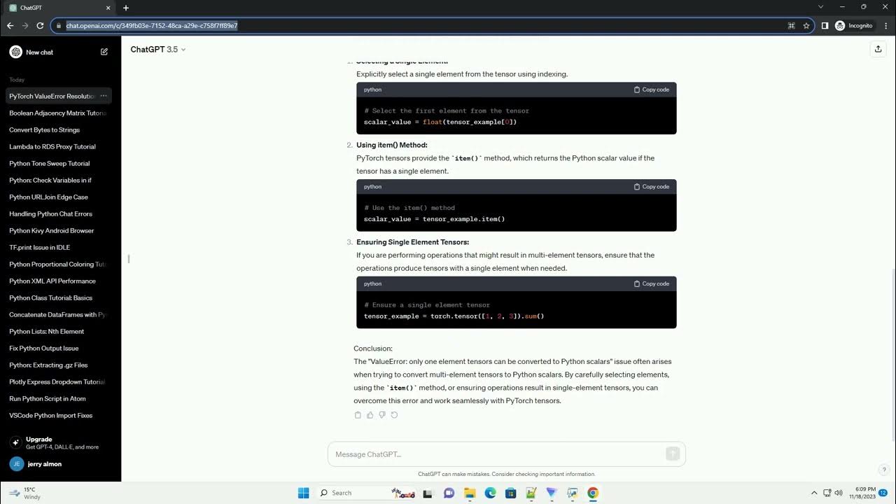 Valueerror Only One Element Tensors Can Be Converted To Python Scalars Bug Youtube