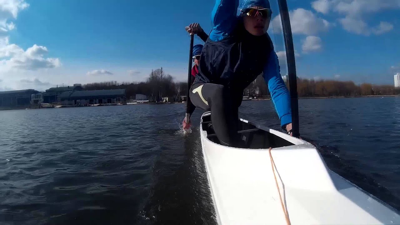 Rowing canoe sport Training - YouTube