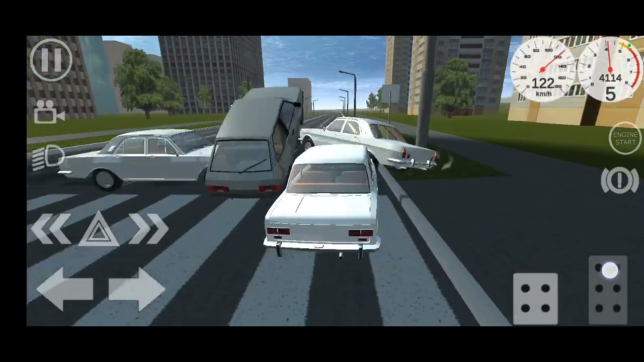 Simple car crash physics simulator racing and crash - YouTube