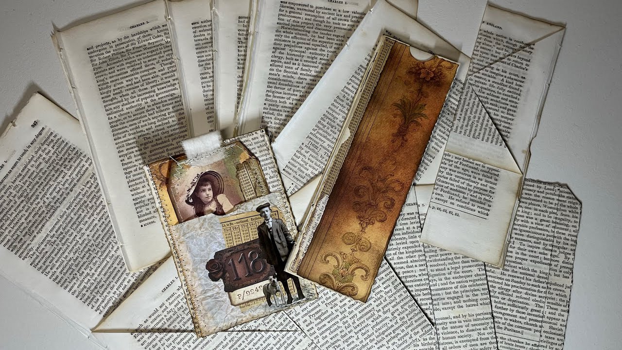 Book Page Pocket Ideas - YouTube