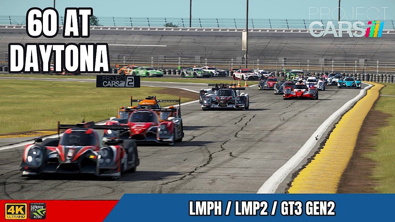 PROJECT CARS 2 "60 at Daytona" Mod Oreca 07 LMP2 / GT3 Gen2 RTX 4090 4K ...