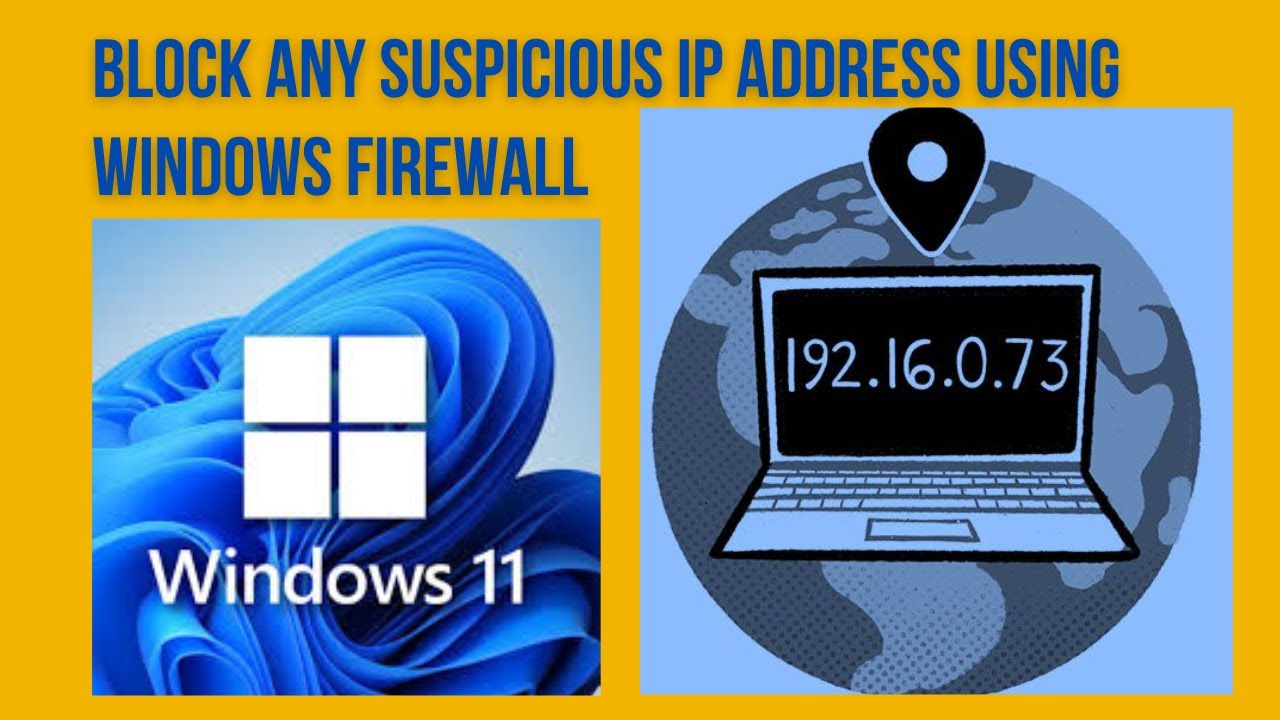 Block Suspicious IP address using Windows Defender Firewall - YouTube