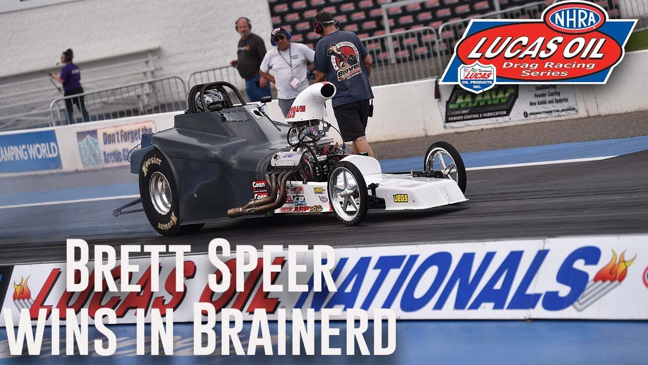 Brett Speer wins Comp Eliminator at Lucas Oil NHRA Nationals - YouTube