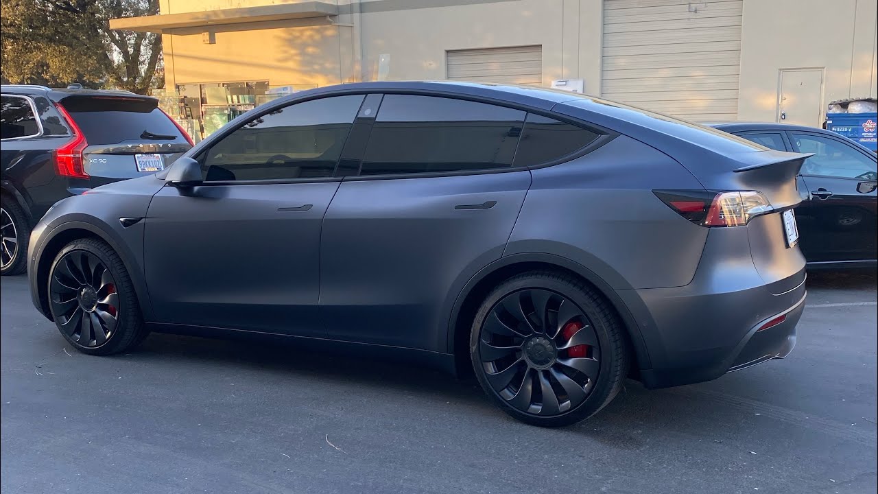 Tesla Model Y Full Body Matte PPF and 3M Ceramic Ir Window Tint - YouTube