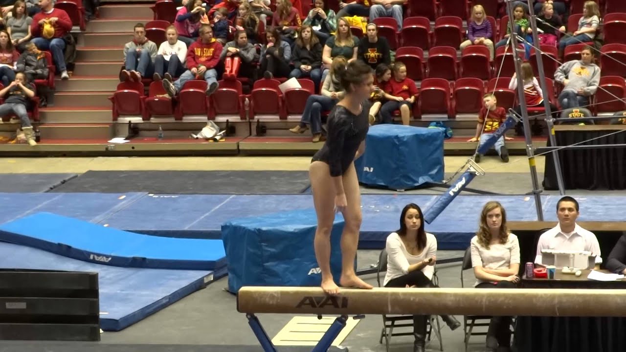 Rachel Haines 3 Beam 2014 02 21 University of Minnesota vs Iowa State ...