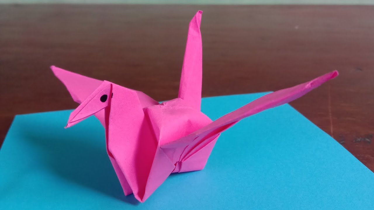 MEMBUAT BURUNG DARI KERTAS ORIGAMI - YouTube