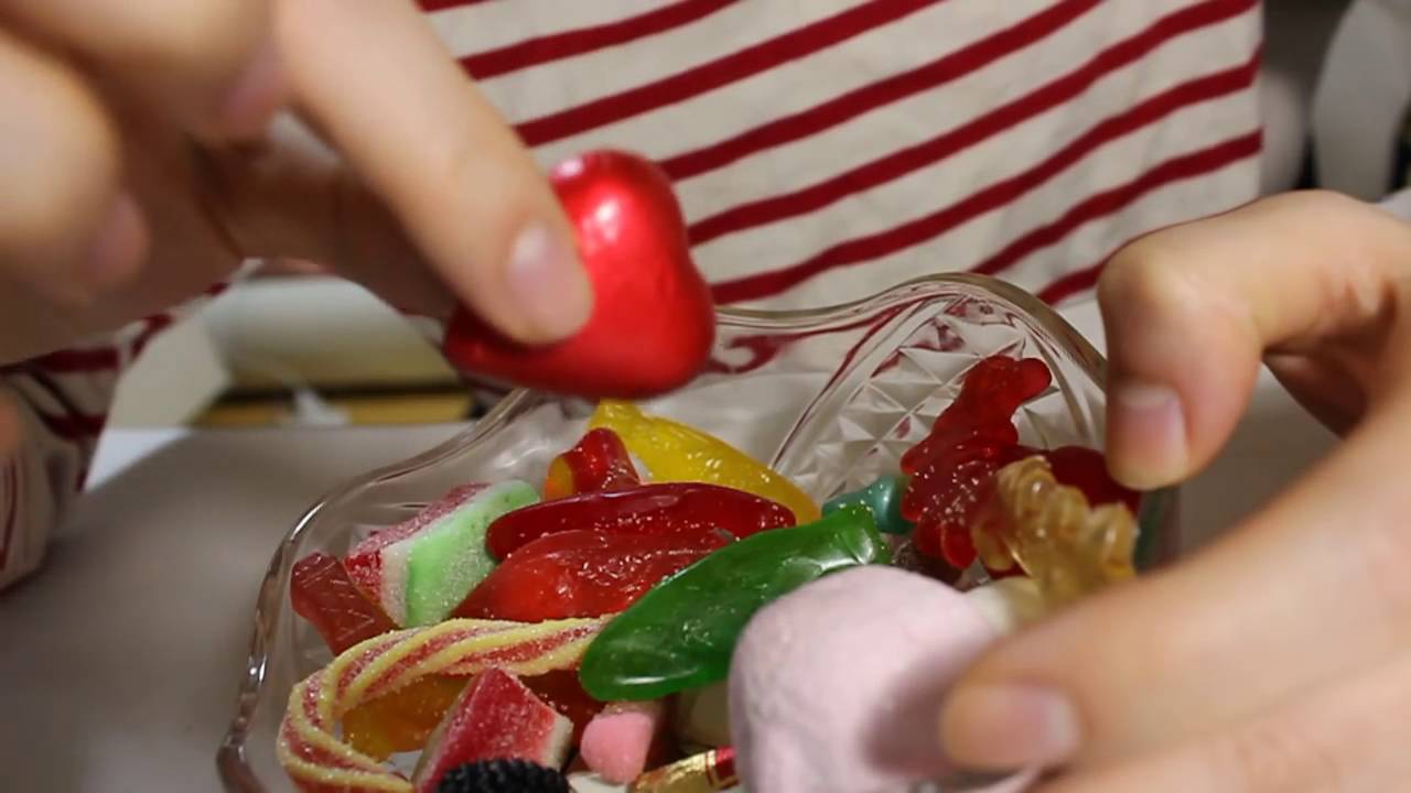 ASMR Eating Candy, Gummy, Chocolate - YouTube
