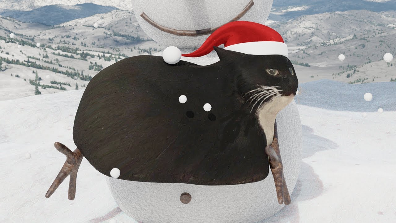 Maxwell the Spinning Cat with Christmas Carol 1Hour - Silent night ...