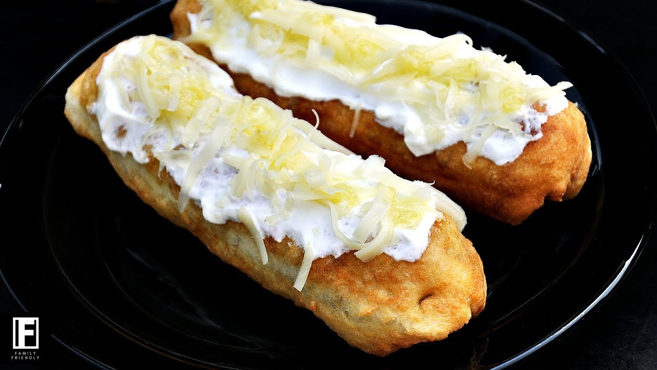 Hungarian Stuffed Langos Recipe - YouTube