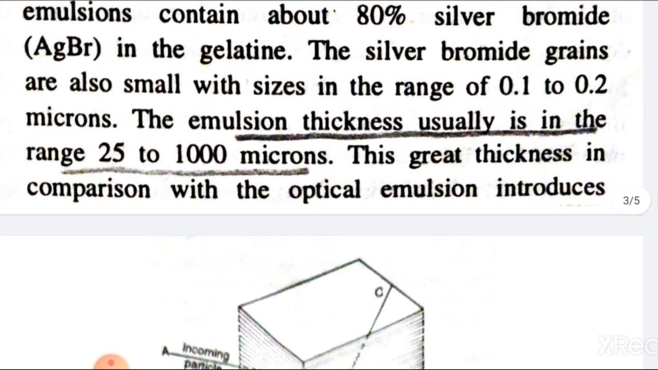 HIGH ENERGY PARTICLE DETECTORS 1 | PHOTOGRAPHIC EMULSION DETECTOR | MSC ...