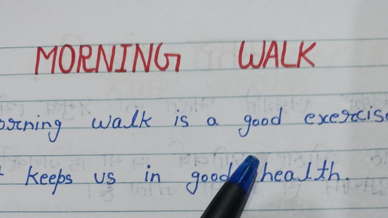10 lines on morning walk 🚶||Morning walk essay||10 lines morning walk ...