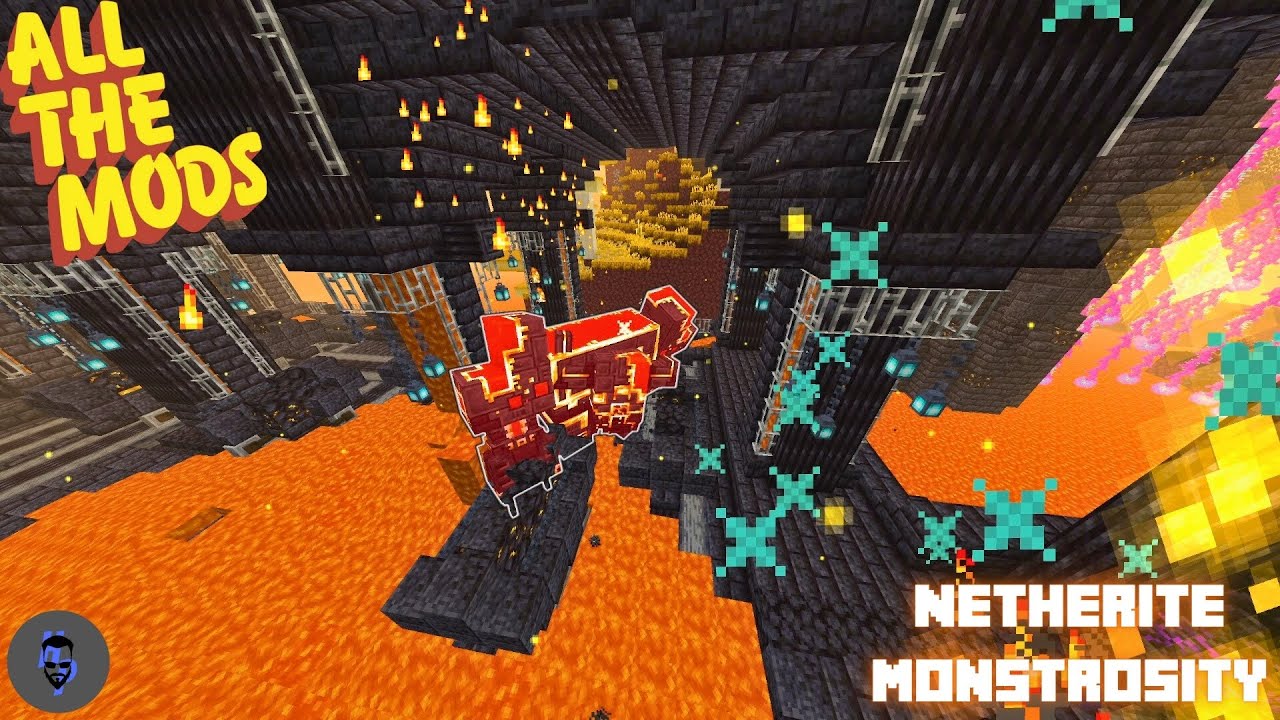 MC S2: All The Mods 10! : Epi 21 - Netherite Monstrosity - YouTube