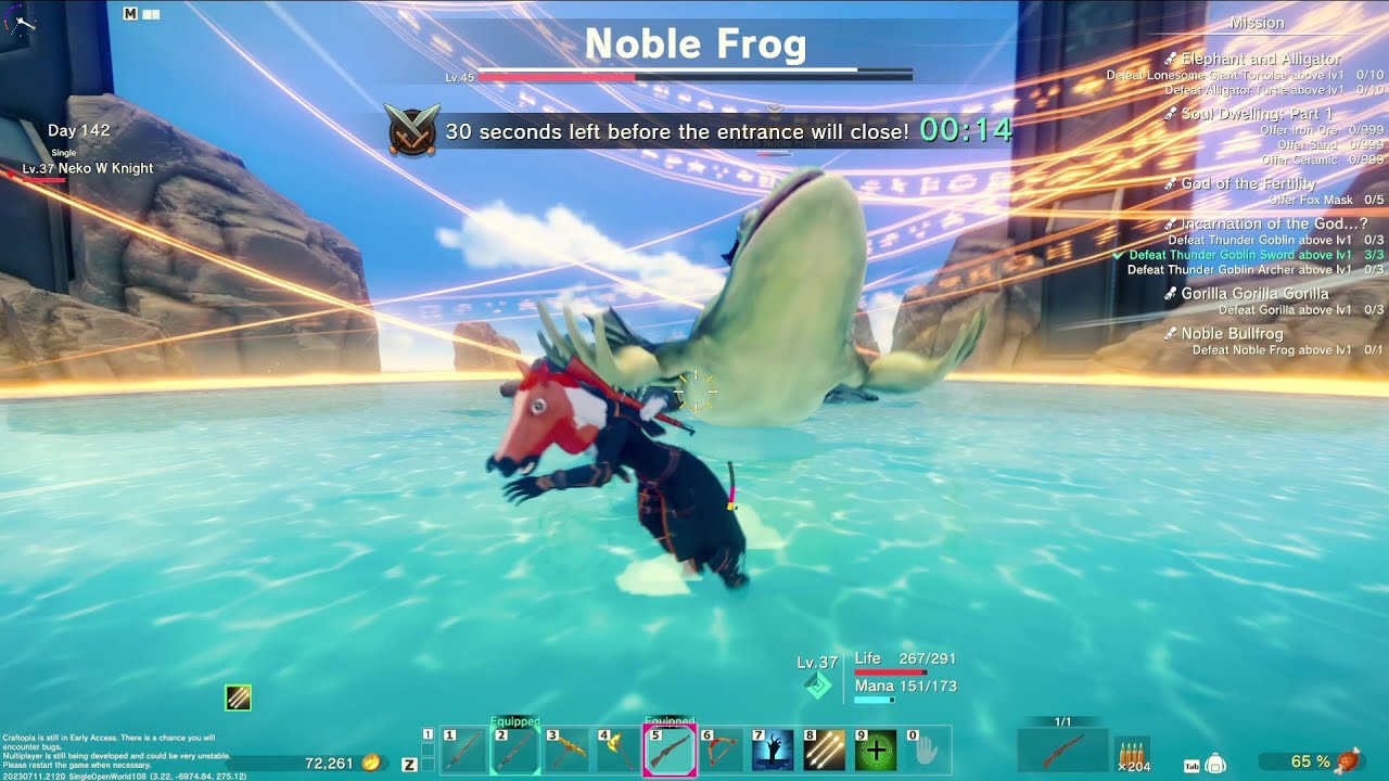 Craftopia: Ep 18 noble frog boss - YouTube