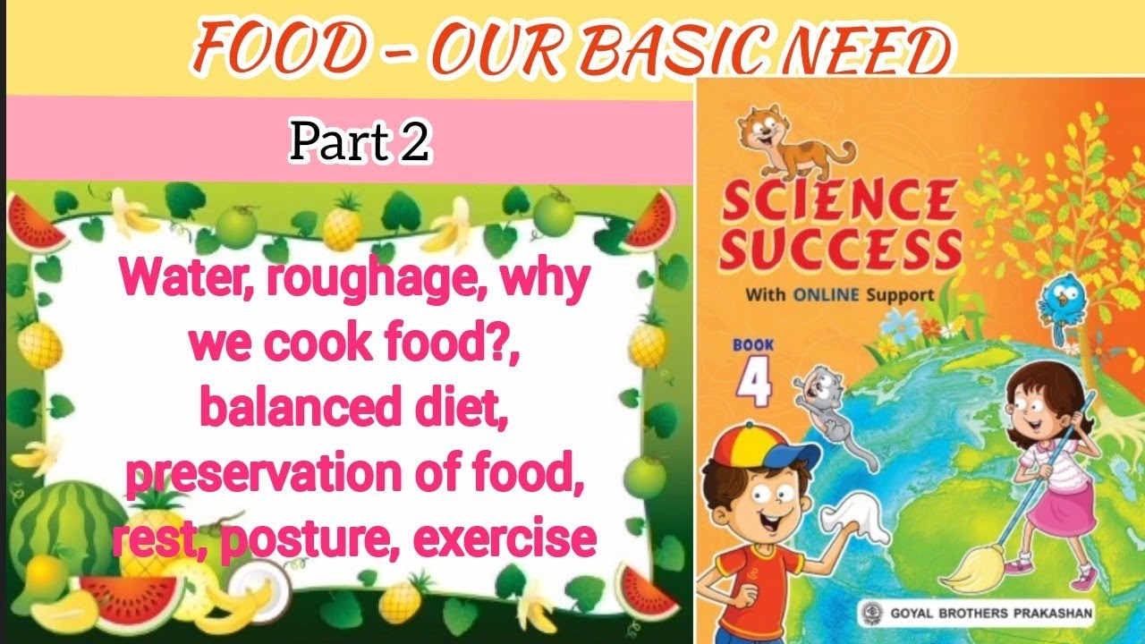 Food -OUR BASIC NEED l Chapter 1 l Class 4 l Science Success l roughage ...