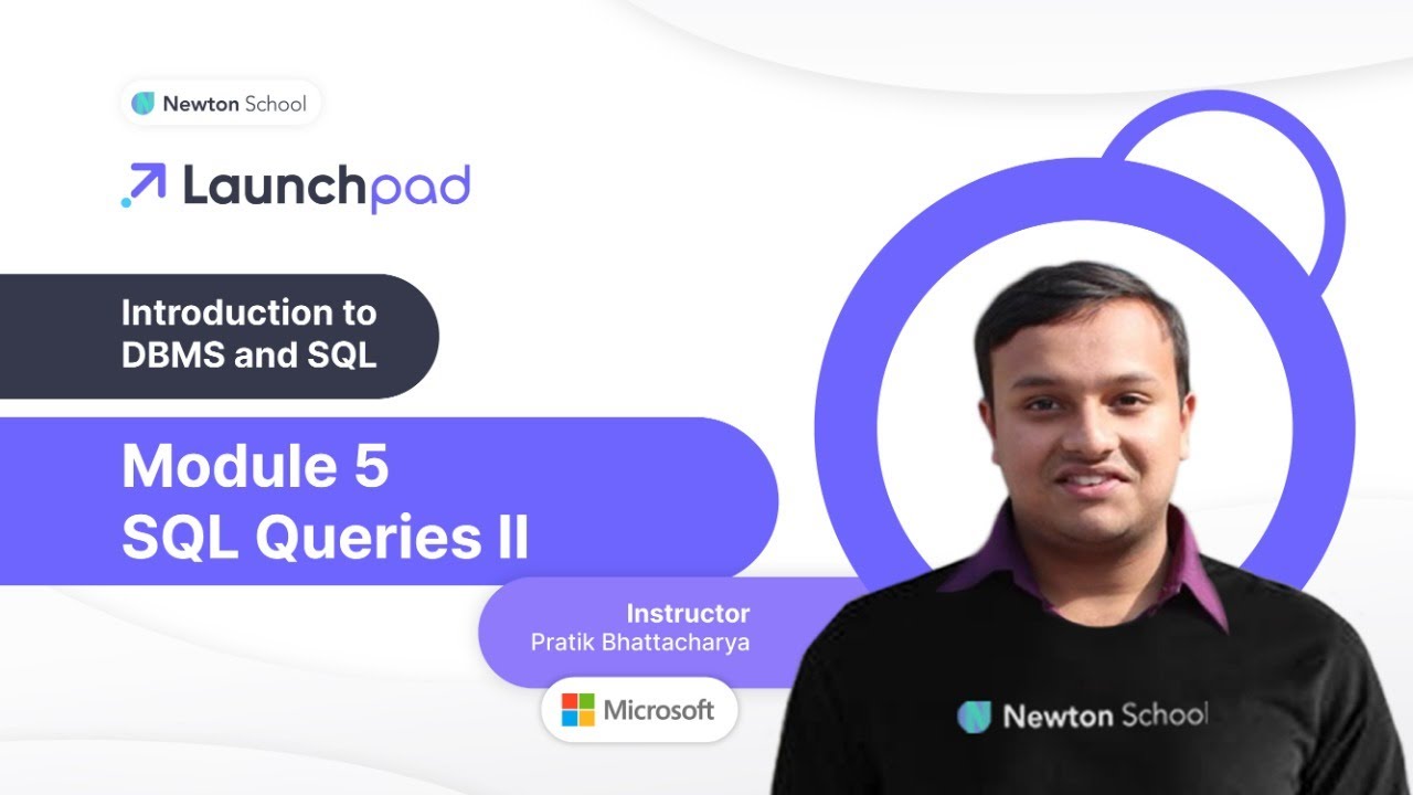 Introduction to DBMS and SQL | SQL Queries II - YouTube