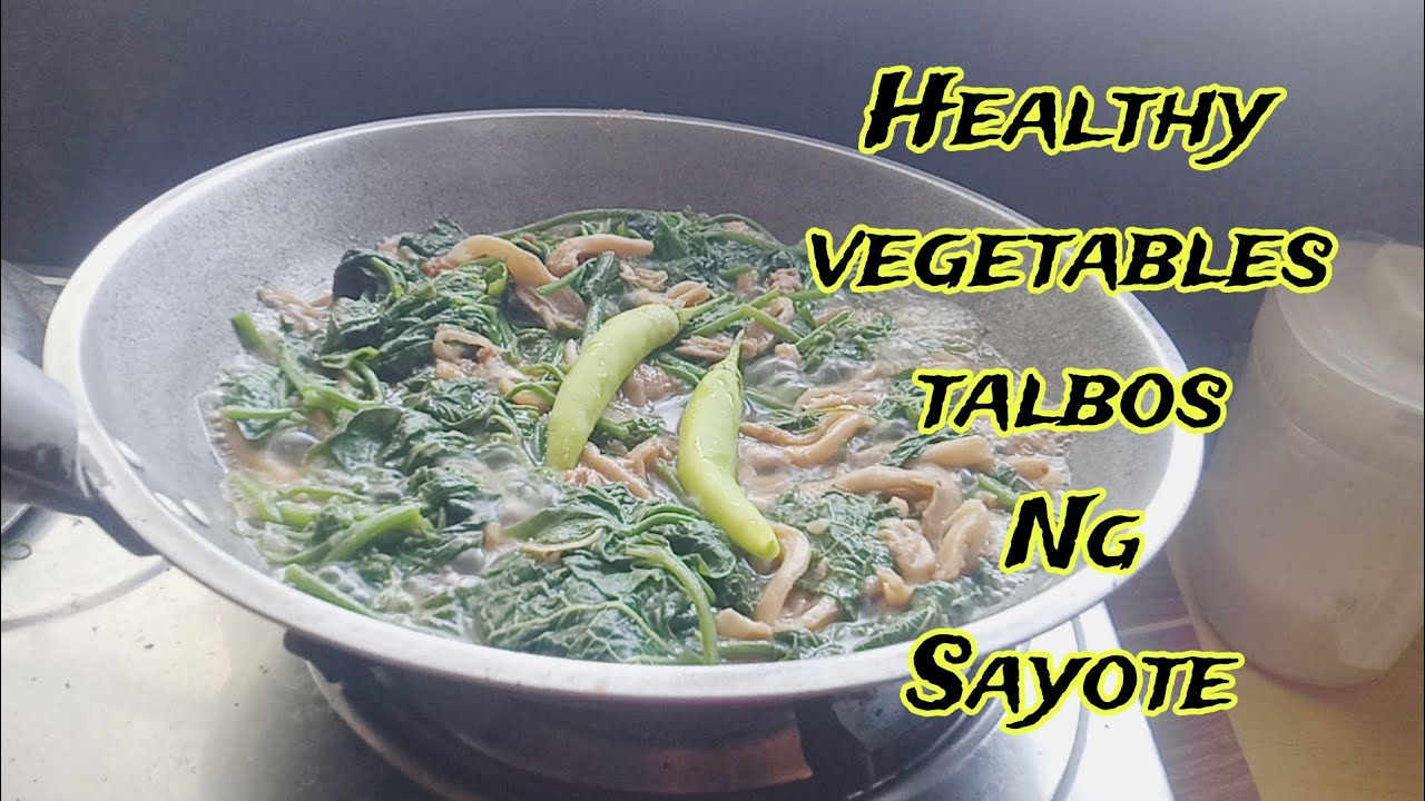 GINISANG TALBOS NG SAYOTE WITH MUSHROOMS and PORK #viralvideo - YouTube