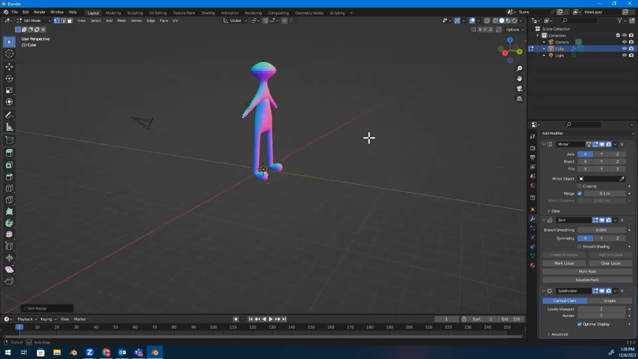 Create a Biped Character in Blender - YouTube