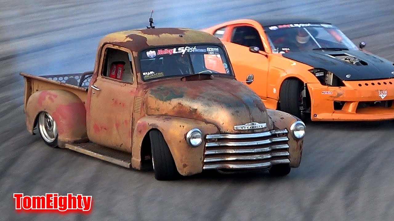 Old School Chevy Truck Drifting at LS Fest 2020 #Shorts - YouTube