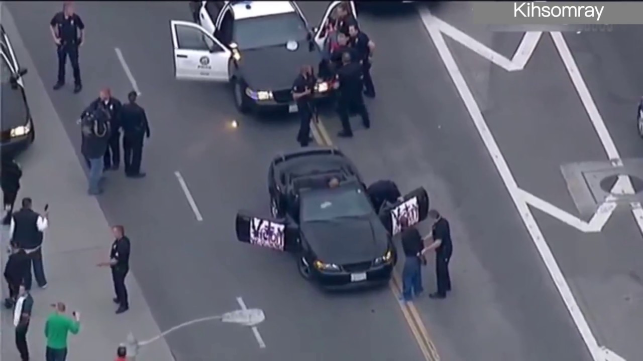 I put spongebob music over the slowest police car chase ever! - YouTube