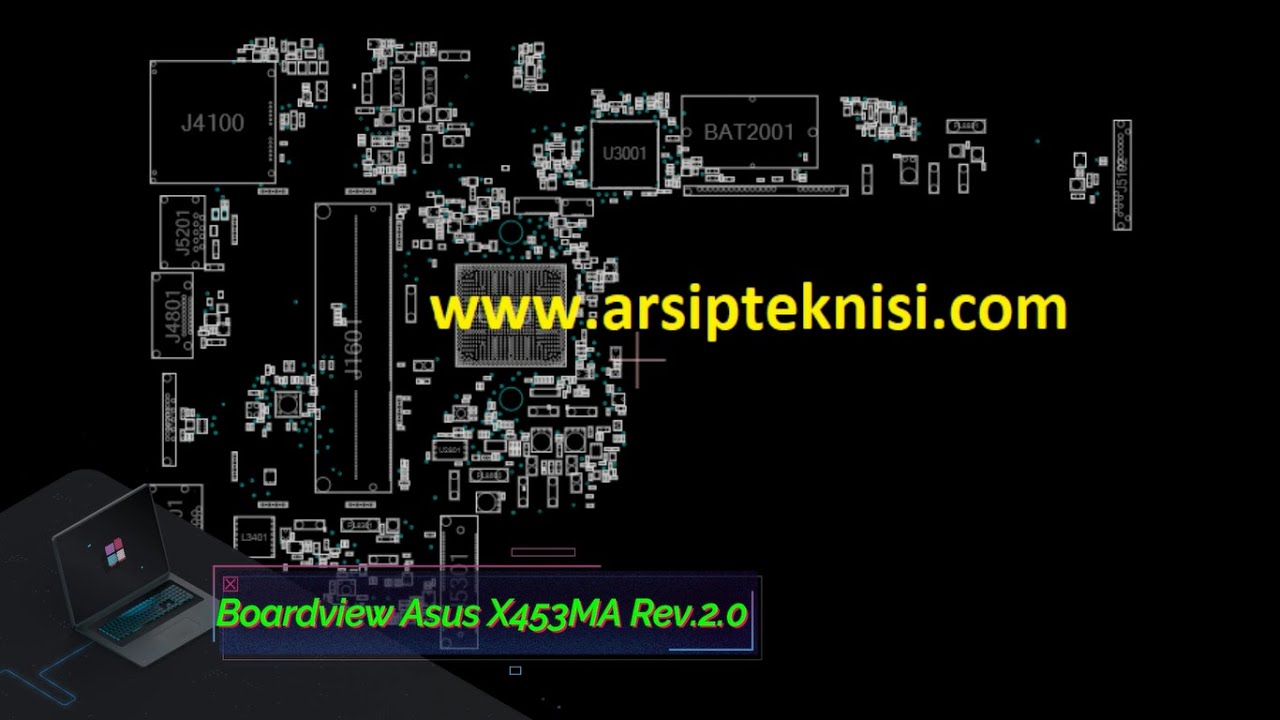 Asus X453MA Rev.2.0 Boardview - YouTube