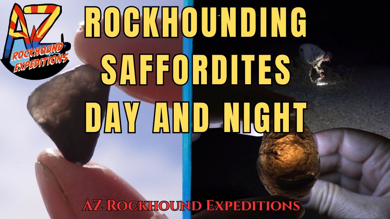 Rockhounding Saffordites Day and Night. - YouTube