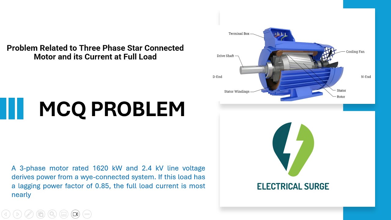 Problem Related to Three Phase Star Connected Motor and its Current at ...