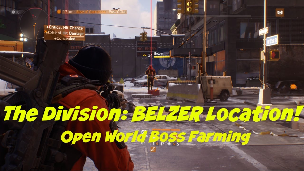 The Division: BELZER Location [ Open World Boss Farming ]! - YouTube
