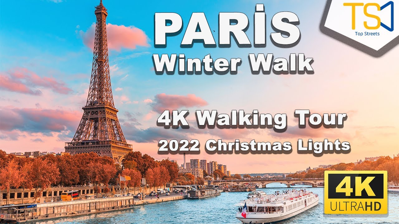 A Winter in Paris - 🇫🇷 Paris 4K Walking Tour December 2022 I Christmas ...