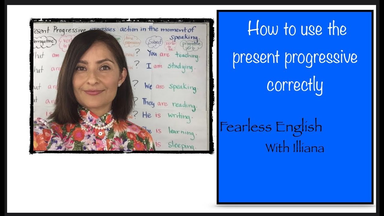 How to use the present progressive - YouTube