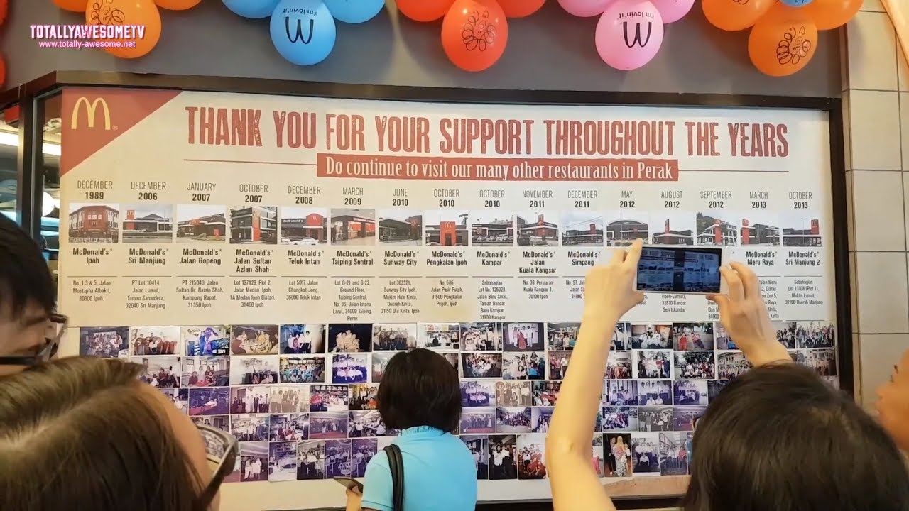 Celeberating The Last Day of McDonald's Ipoh Town (The 1st & Oldest McD ...