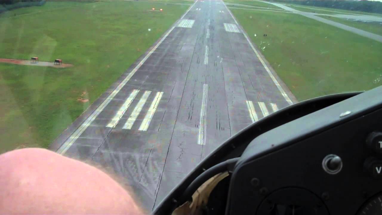Glider Steep Full Flap Landing Approach - YouTube