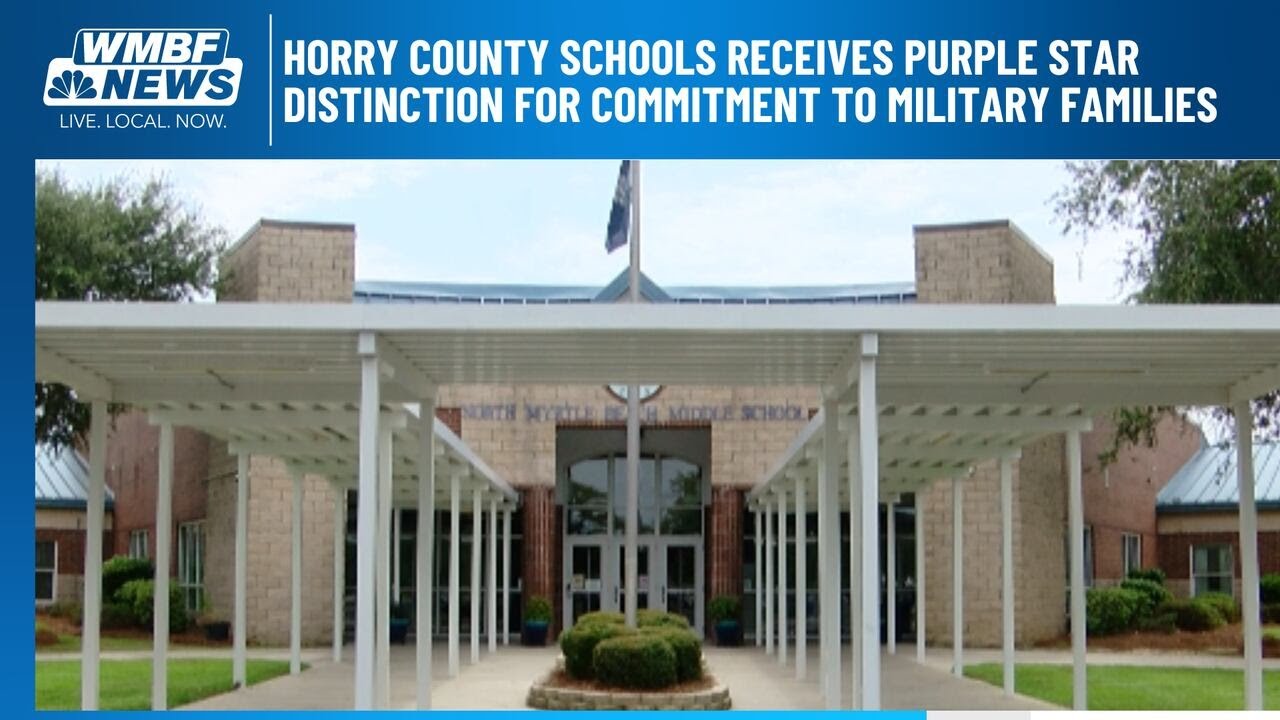 Horry County Schools receives Purple Star distinction for commitment to military families - YouTube