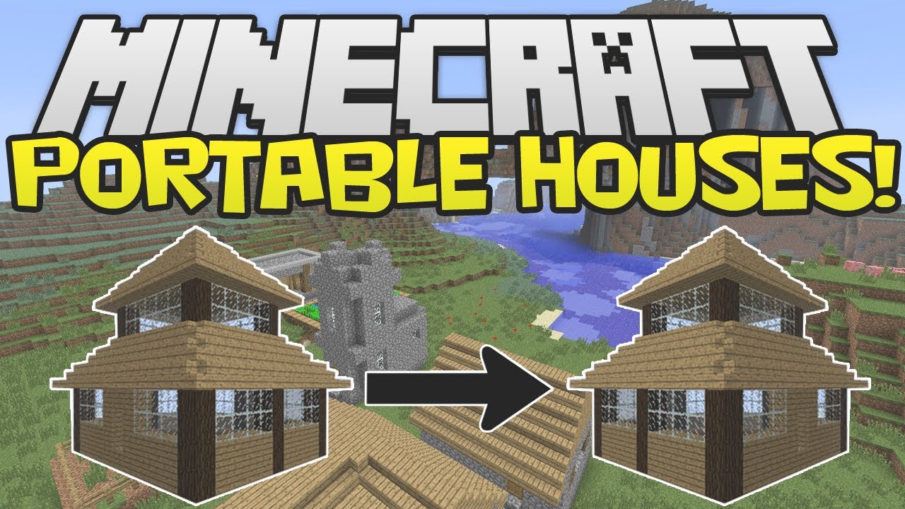 Minecraft 1.5 MOD Mania! Portable House Mod! - YouTube