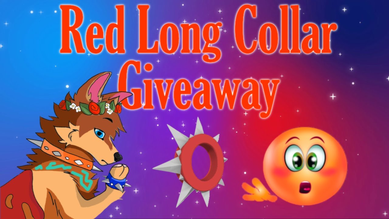 Red long collar Giveaway - YouTube