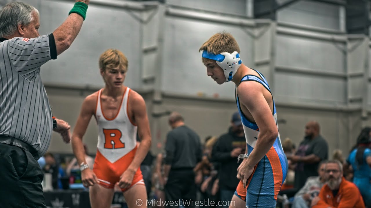 120 – Mason Jones {G} of Senator Wrestling vs. Caleb Oliver {R} of Bomber Wrestling Club - YouTube