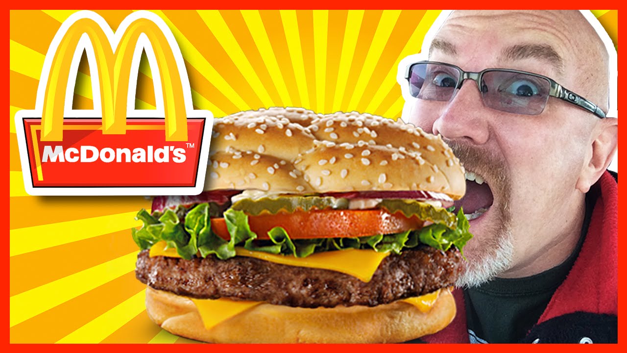 McDonald's Angus Third Pounder Deluxe (without pickles!) - YouTube
